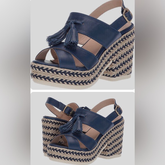 Sesto Meucci | Shoes | Sesto Meucci Womens Navy Blue Inka Espadrille ...